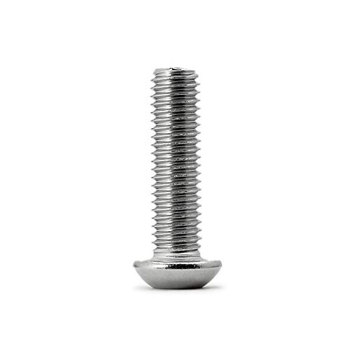 10-24 x 1-1/2" Button Head Socket Cap Bolts Screws, 304 Stainless Steel 18-8, Allen Hex Drive, Fully Machine Thread, 50 PCS