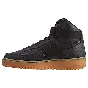 NIKE Air Force 1 Hi Women US 12 Black Basketball Shoe