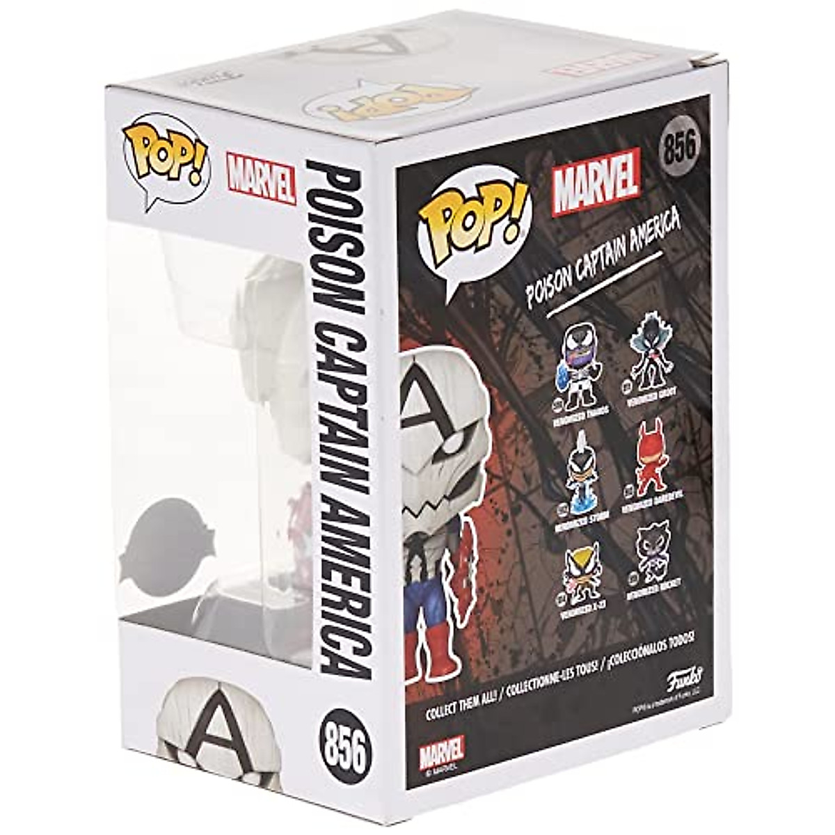 Funko Pop Marvel Venom Poison Captain America #856 Special Edition Vinyl Figure