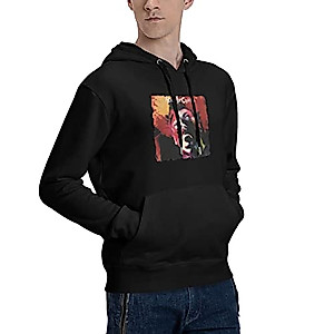 Alice Rock In Music Chains Band Facelift Hoodie Men Sweatshirts Trendy Pullover Sweatshirt Long Sleeve Hooded For Teens Men Youth Black Large