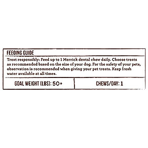 Merrick 66055 Fresh Kisses Oral Care Dental Dog Treats for Large Dogs Over 50 Lbs