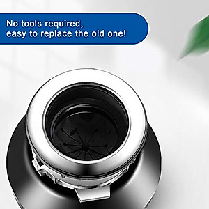 Garbage Disposal Splash Guard Collar Sink Baffle, Food Waste Disposer Parts Accessories, 3-1/8 Inch Multi-function Drain Plugs for Garbage Disposals by CLEESINK