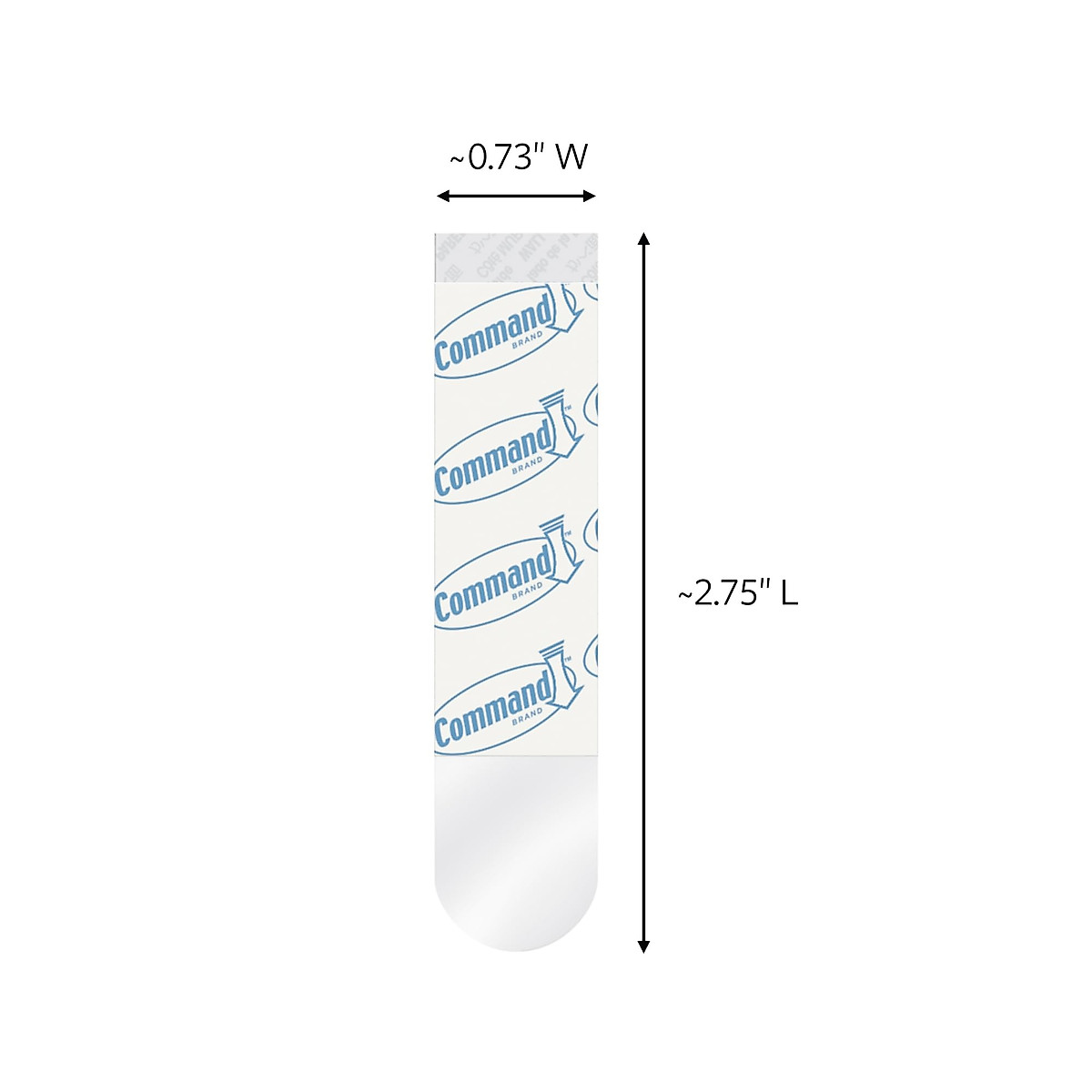 Command Medium Clear Refill Strips, 12 strips, Re-Hang Indoor Clear Hooks (17021CLR-12ES)