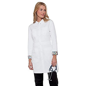 KOI 419 Women's Rebecca Lab Coat White M