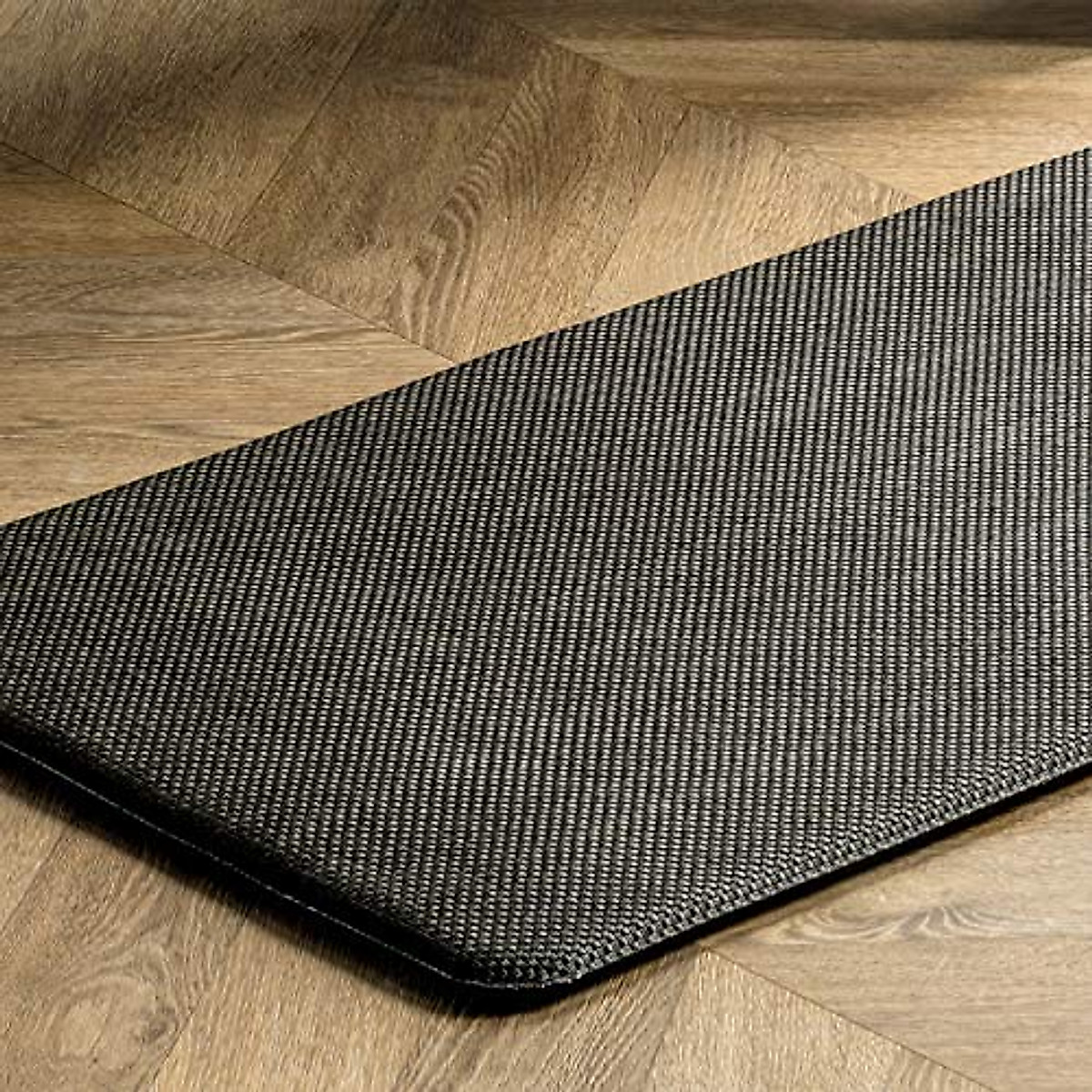 nuLOOM Casual Solid Anti Fatigue Kitchen or Laundry Room Comfort Mat, 18" x 30", Dark Brown