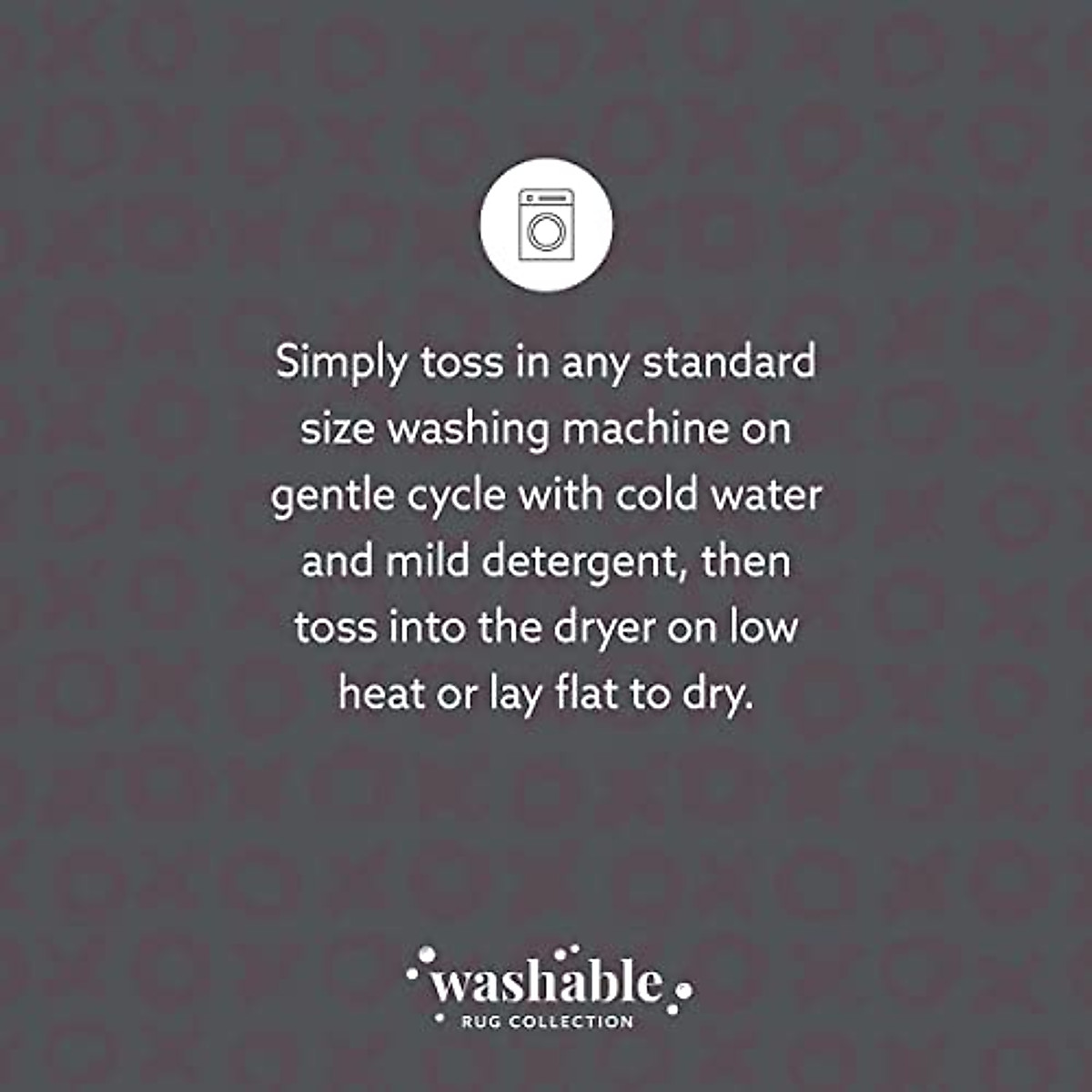 Linon Home Decor Products The Anywhere Washable Rug Boden Ivory & Pink 3' X 5' Accent Rug