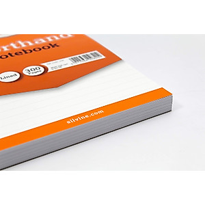 Silvine 8x5" Reporter's Spiral Shorthand Notebook with 300 Pages (Pack of 6)