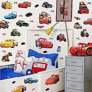 Anime Wall Decals Removable Cartoon Wall Stickers Large Peel and Stick Mural for Girls Kids Childrens Bedroom Living Room Baby Nursery Decoration