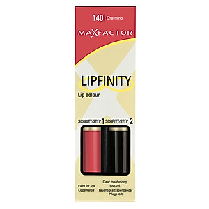 Max Factor Lipfinity Lipstick Two Step New In Box - 140 Charming