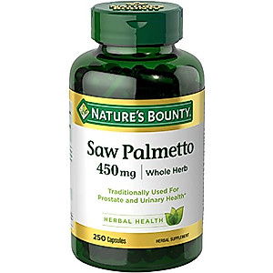 Nature's Bounty Saw Palmetto 450 mg Capsules 250 ea
