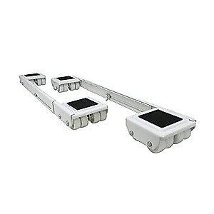 Shepherd Hardware 9601 Stamped Steel Adjustable Appliance Rollers, 2-Pack