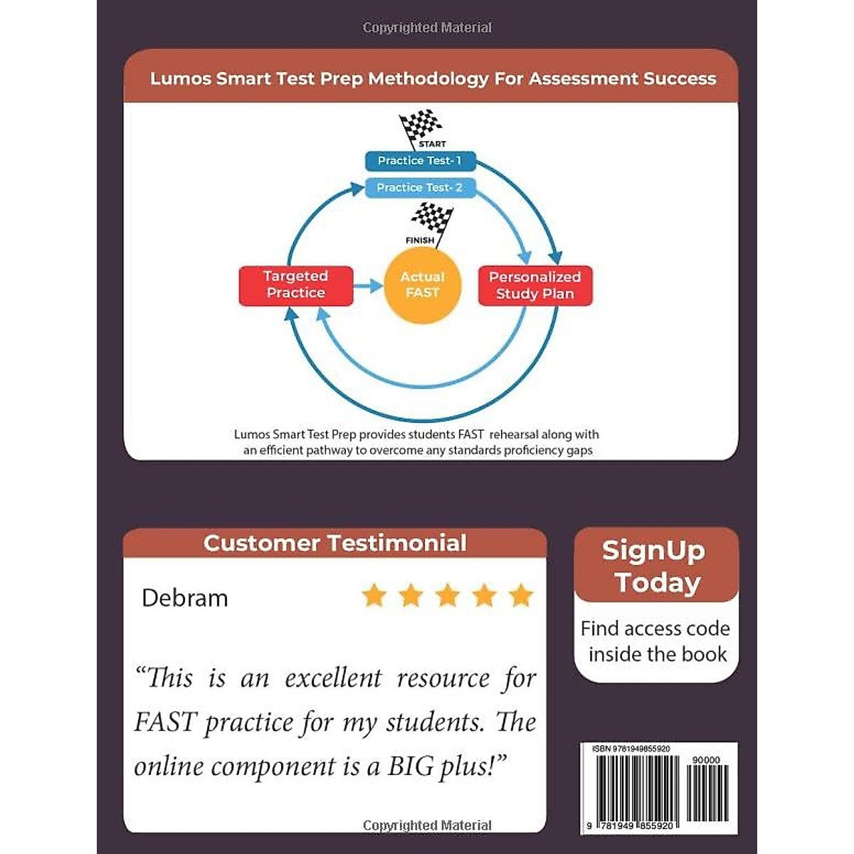 Florida Assessment of Student Thinking (FAST) Test Prep: 4th Grade Math Practice Workbook and Full-length Online Assessments: FAST Study Guide