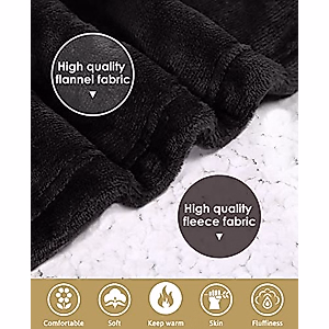 Blanket Hoodie Oversize Huge Hooded Blanket Sweatshirt with Deep Pockets and Elastic Sleeves, Women's Men's Fleece Lamb Fleece Soft Warm Comfortable Blanket Jacket Sweater Gift Adult Youth One Size