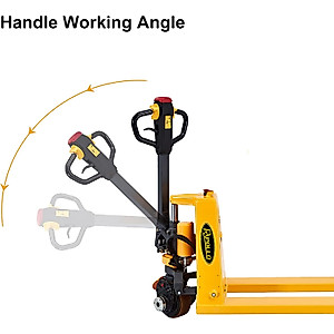 APOLLOLIFT Electric Pallet Jack Powered Lithium Battery Pallet Truck 3300Lbs Capacity 48" x27" Forks Multi-Function Handle 2PC
