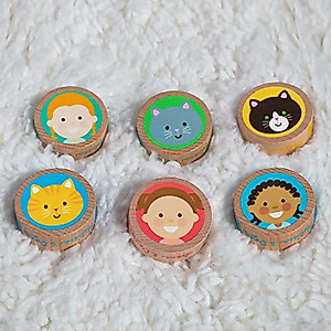 Melissa & Doug GO Tots Wooden Town House Tumble with 6 Disks - FSC Certified