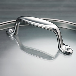 Tramontina Stainless Steel Tri-Ply Clad 12-Piece Cookware Set, Glass Lids, 80116/1012DS