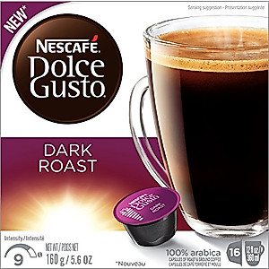 NESCAFÉ Dolce Gusto Capsules - DARK ROAST, 16 Count