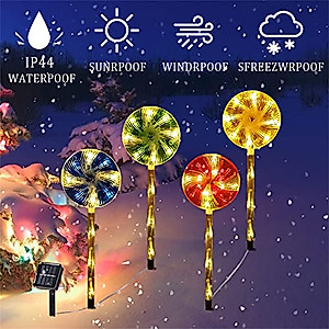 Menglo Christmas Solar Candy Cane Lights with Snowflake 4 Pack,14.6 in LED Garden Stake Landscape Path Light,Solar Sidewalk Lights Christmas for Outdoor Indoor Xmas Party Garden (Multicolor)