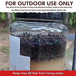 300g Fly Trap Refill, Reusable Fly Bait, 10 * 30g Fly Magnet Bait Refill Killer, Attractant for Ranch Fly Traps Outdoor