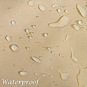 46 Inch Patio Curved Sofa Sectional Cover Heavy Duty Waterproof Outdoor Patio Furniture Covers