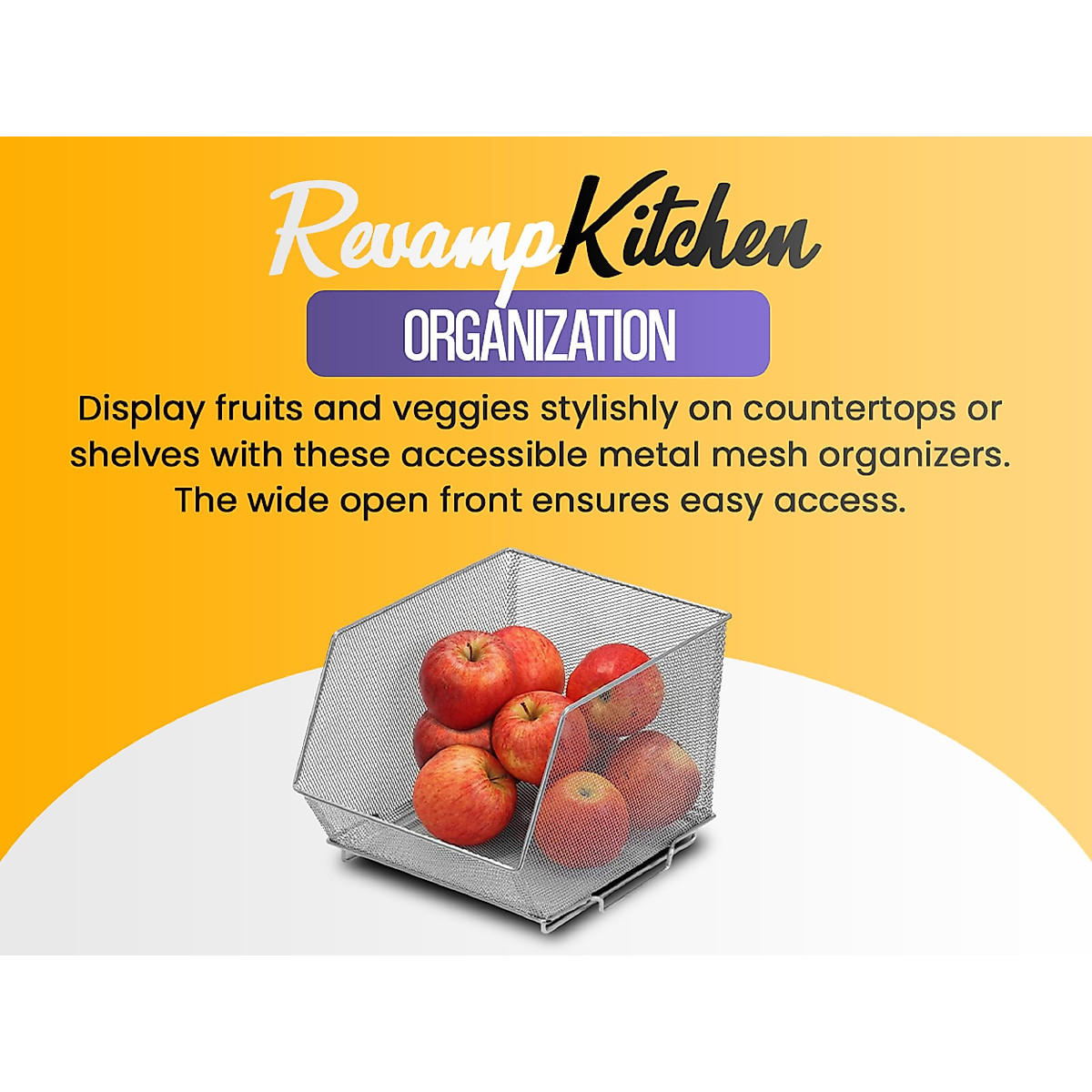 YBM Home Wire Mesh Storage Basket Organizer for CD and DVDs - 6 Pack