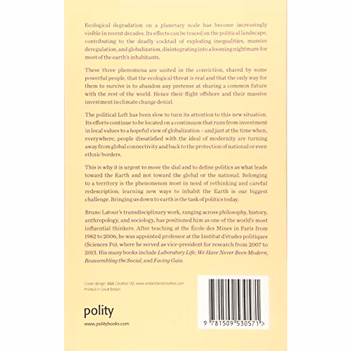 Down to Earth: Politics in the New Climatic Regime