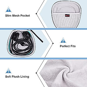 XANAD Hard Case for Logitech H390/ H430/ H570e Wired Headset Stereo Headphones with Noise Cancelling Mic Headphones - Tavel Storage Bag