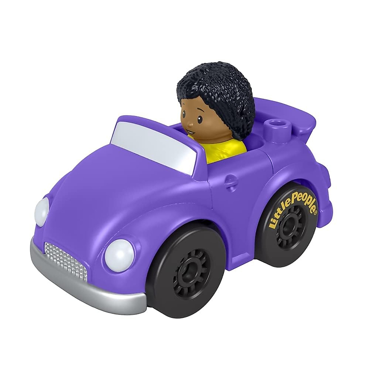 Little People Collectible Wheelies Car - HGP73 ~ Purple Convertible Love Bug Car ~ AA Girl Driving