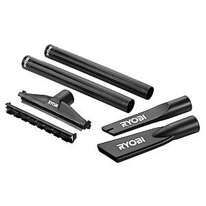 RYOBI 1-7/8 in. 6-Piece Wet/Dry Accessory Kit Nozzels & Hose