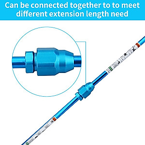 Spray freely 5PCS Airless Sprayer Gun Spray Painting Wand,Airless Spray Gun Tip Extensions,Airless Paint Sprayer Gun Tip Extension Pole,for Airless Paint Gun Wand (blue/8in 12in 20in 30in 40in)