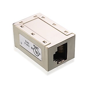 [UL Listed] Cable Matters 5-Pack 10Gbps Shielded Cat 6A Ethernet Coupler (Shielded Cat 6 Ethernet Coupler, RJ45 Coupler, Cat6 Coupler, Ethernet Extender Adapter), Compatible with Cat6, Cat5e
