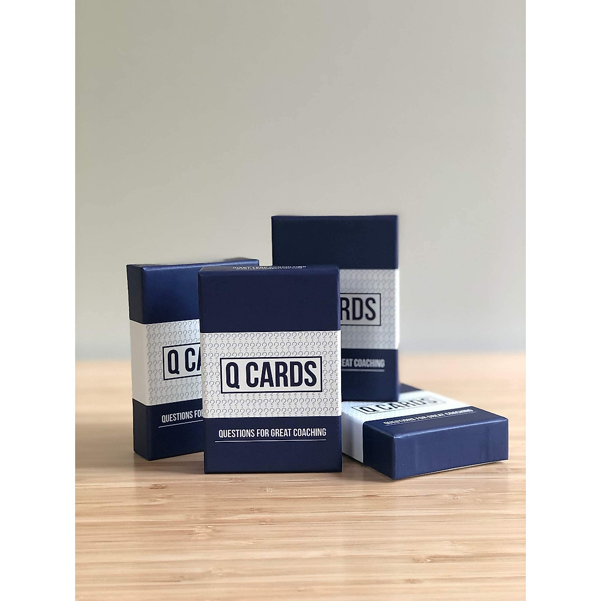 Q Cards: Questions for Great Coaching, Conversation Starters, Coaching Cards, Goal Setting, Ice Breakers by Little Leaps Press