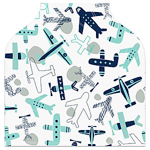 Baby Car Seat Stroller Covers Classic Glen Plaid Nursing Cover Breastfeeding Scarf Soft Breathable Stretchy Coverage Carseat Canopy Cover for Boys and Girls Multi Use for Baby Shower