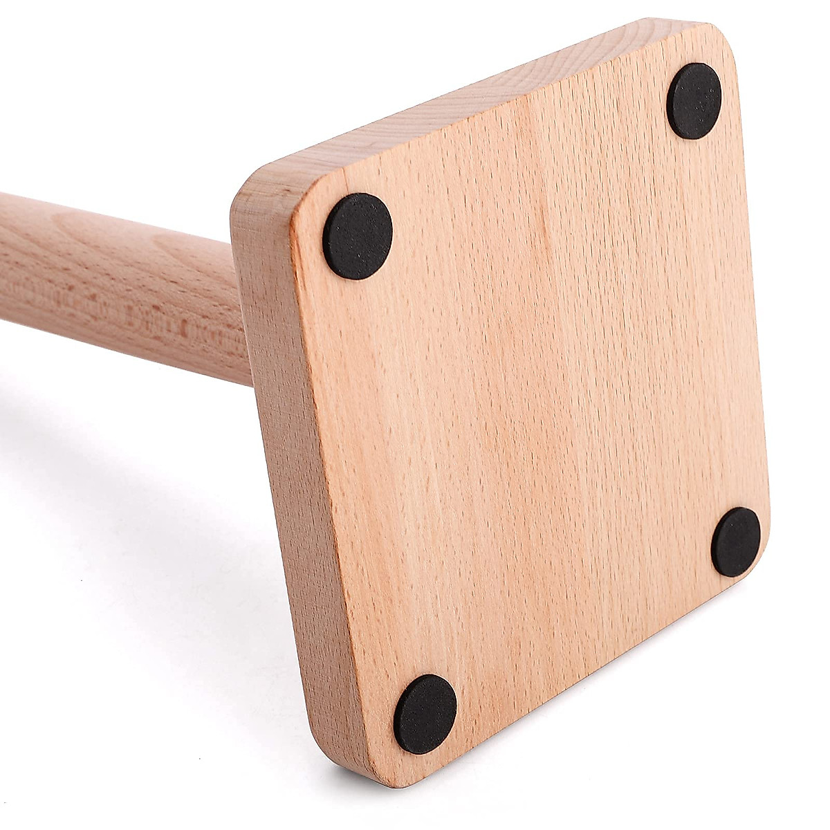 Dicunoy 3 Pack Wood Paper Towel Holder, Farmhouse Countertop Paper Towel Holder, Tissue Roll Stand Rack Paper Hanger Organizer for Kitchen, Bathroom, Living Room, Bedroom, Scrunchies Holder Stand