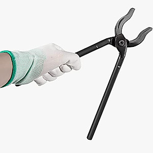 0004930-300 Blacksmiths' Tongs Perfect for Beginner or Professional Blacksmiths to Work on Welding Bench, Holding Hot Steel Firmly