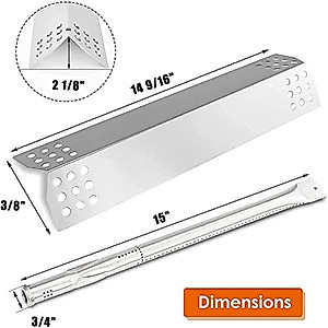 Uniflasy Burner Heat Plate Ignition Electrode Replacement Part Grill Repair Part Kit for Home Depot Nexgrill 720-0925P 720-0882A, 720-0896B, 720-0896E, 5 Pack