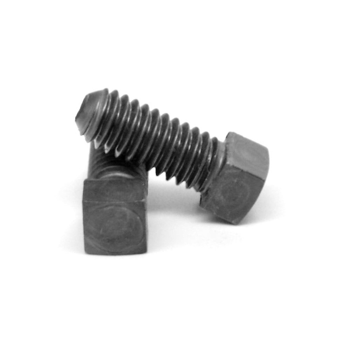 Square Head Set Screw, Cup Point, 3/8-16 x 1 1/4", Alloy Steel Case Hardened, Black Oxide, Full Thread (Quantity: 100) Coarse Thread, 3/8 inch Square Head Bolts, Length: 1 1/4 inch