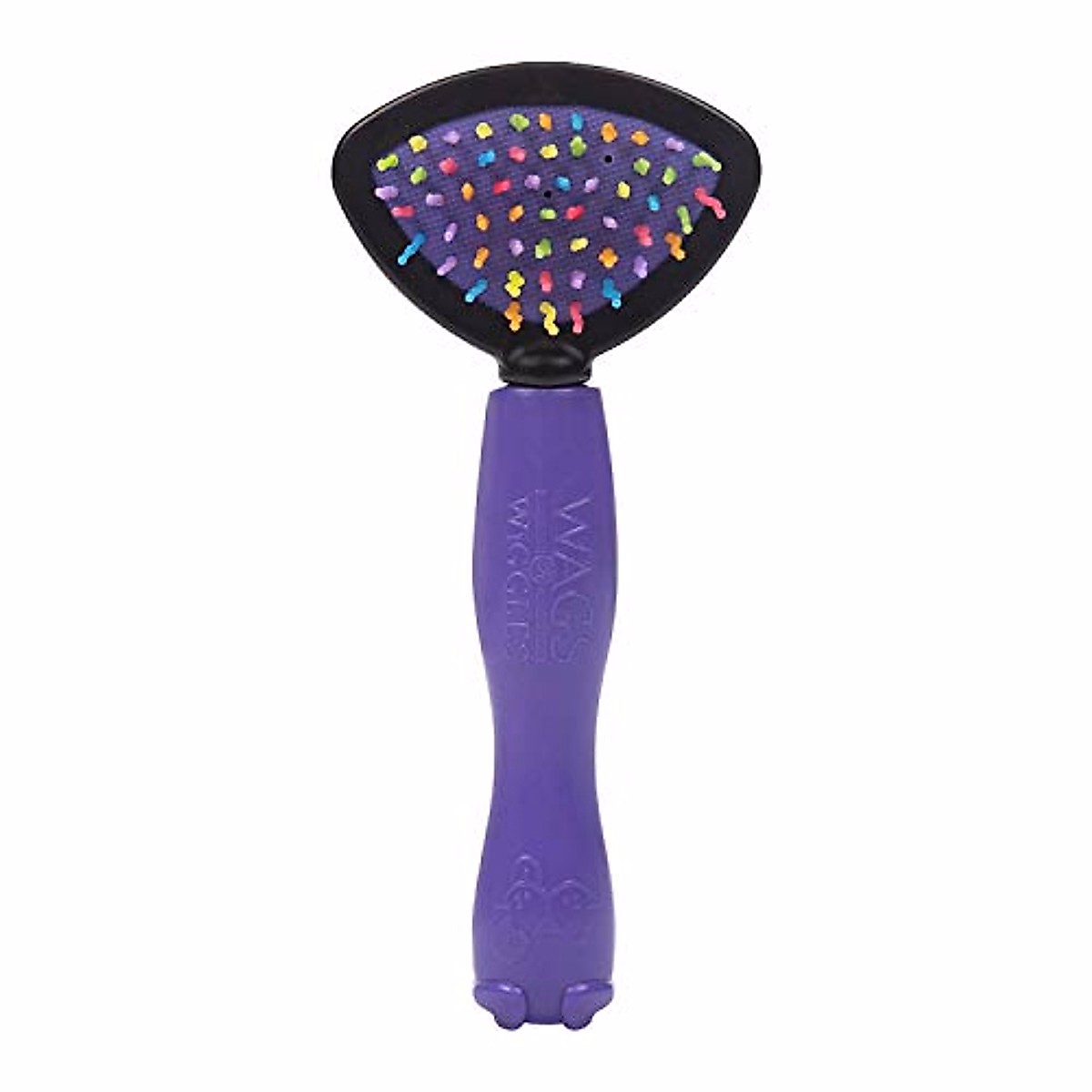 Wags & Wiggles Two-Sided Bristle and Squiggly Pin Brush for Small Dogs | Dog Brush for Dogs With Short Hair | Best Grooming Supplies for All Dogs, 2-in-1 Dog Grooming Brush