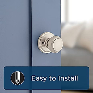 Weiser Lock GA12 T15 Knob Dummy Welcome Home Satin Nickel