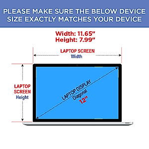 Artemis Shields Matte Screen Protector for Dell Latitude 7230 Rugged Extreme Tablet 12 inch 2 Pack