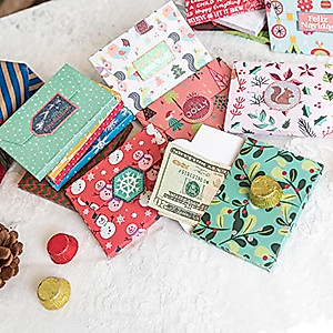 JOYIN 30PCS Christmas Gift Box Card Holders with Magic Sticker Christmas Gift Card Box Holders for Holiday Party, Cash Holder Gift Boxes, Christmas Candy Wrapping Paper, Holiday Gift Extra-Special