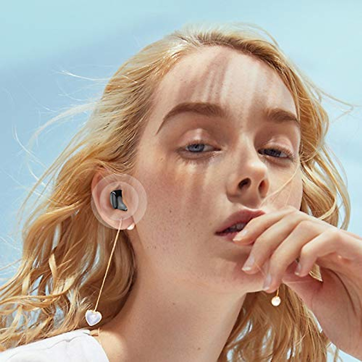 1Pc X6 Mini Bluetooth Wireless Headphone，Premium Fidelity Sound Quality 5.0 Long Playtime Earbud for Sports Black one Size