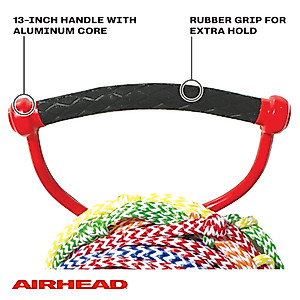 Airhead Water Ski Rope with Radius Handle, 8 Section for Water Skis, Wakeboards and Kneeboards
