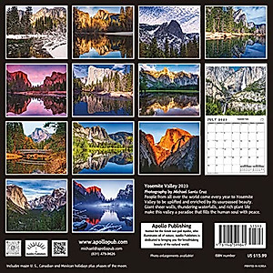 Yosemite Valley Calendar 2023