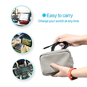 ECHZOVE Charger Compatible with Nintendo Switch, Charging Cable Compatible with Nintendo Switch, Charger Cable Compatible with Nintendo Switch Pro Controllers - Black (4.92ft)