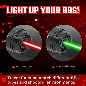 ACETECH Airsoft Riffle Tracer Unit Predator X with AT2000RII Module Glow in The Dark Green/Red BB LED Beam Lighting Effect (Modle X)