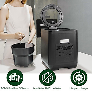 CREATIVECHEF Composter | 3.8L Electric Compost Bin for Kitchen | Upgraded New Generation Blades Auto Food Cycle Compost Machine | Turn Food Waste and Scraps into Dry Compost Fertilizer for Plants