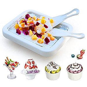 Rolled Ice Cream Maker, KITCHSTAR Ice Cream Maker Machine - Ice Cream Maker for Kids - Frozen Fruit Ice Cream Maker- Soft Serve Ice Cream Machine for Home - Yogurt Maker- Great Gifts for Kids Mother Friends Festival