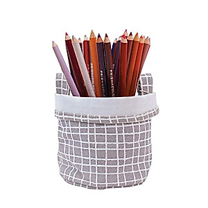 MAIKA Recycled Canvas Storage Bucket 3-pack, Size Medium, Woven Grey