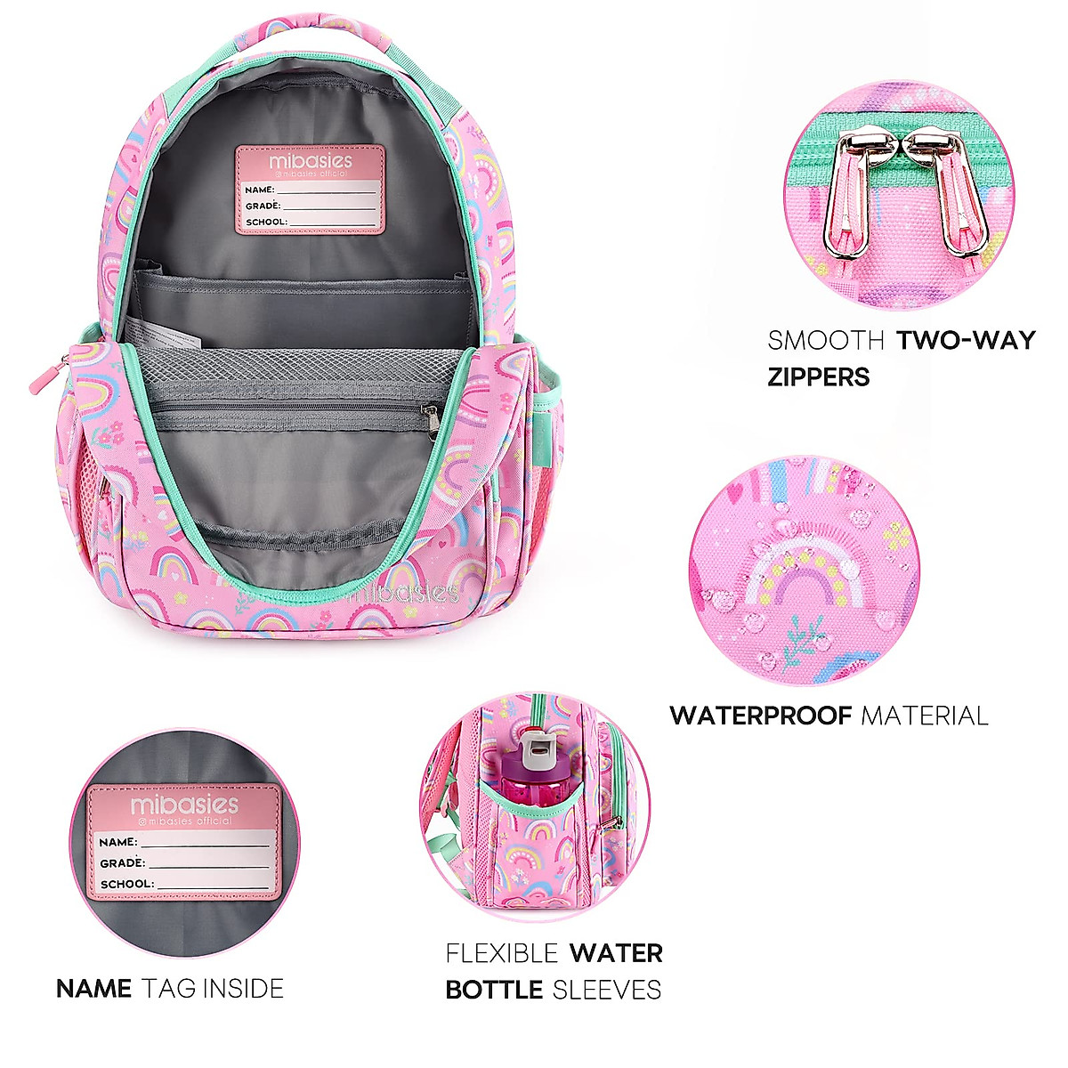 mibasies Toddler Backpack for Kids Boys Girls Daycare Preschool Mini backpack